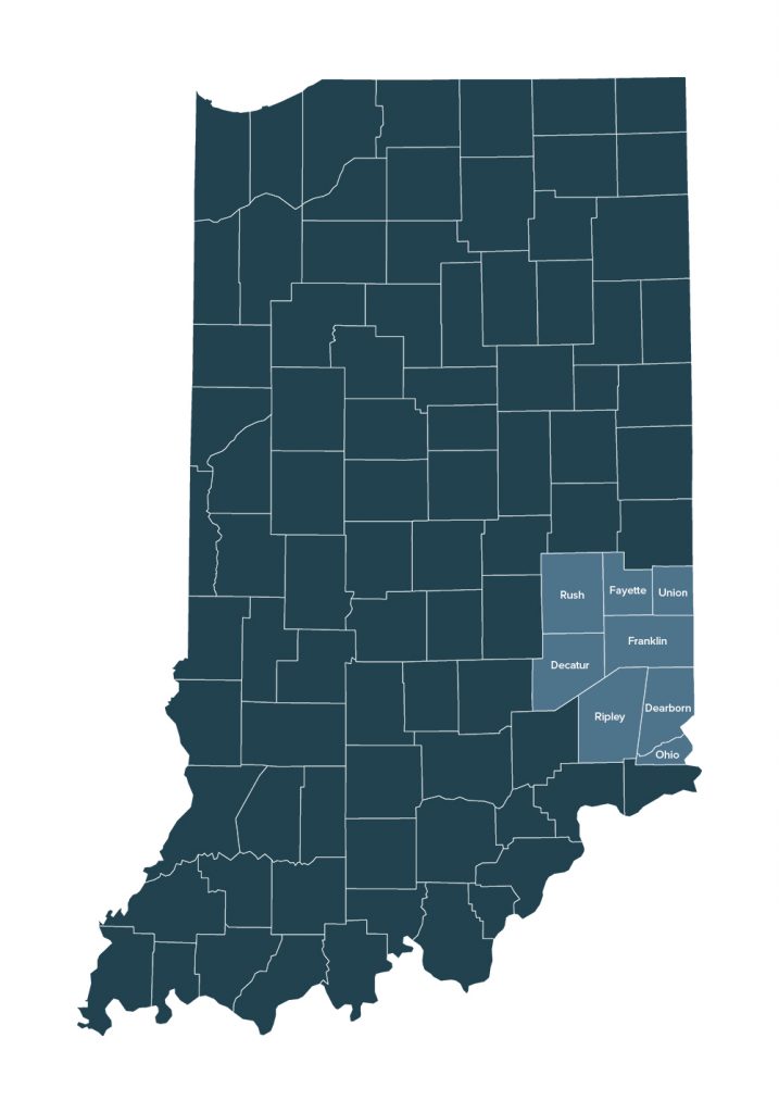 Map of Indiana | Margaret Mary Health